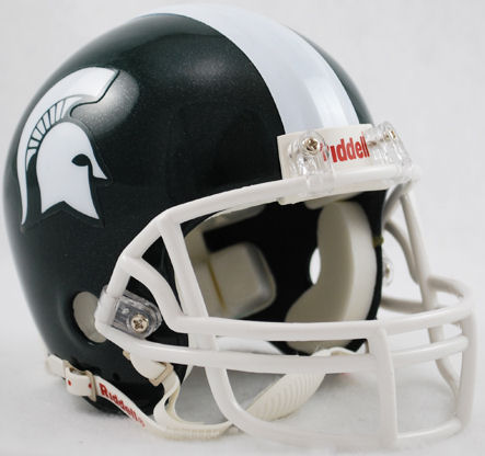 Michigan State Spartans NCAA Mini Football Helmet Autograph